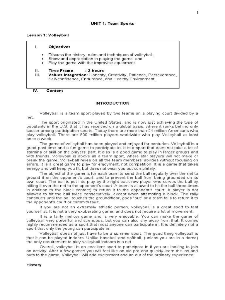 PE 4 Module Midterm | Download Free PDF | Volleyball | Referee