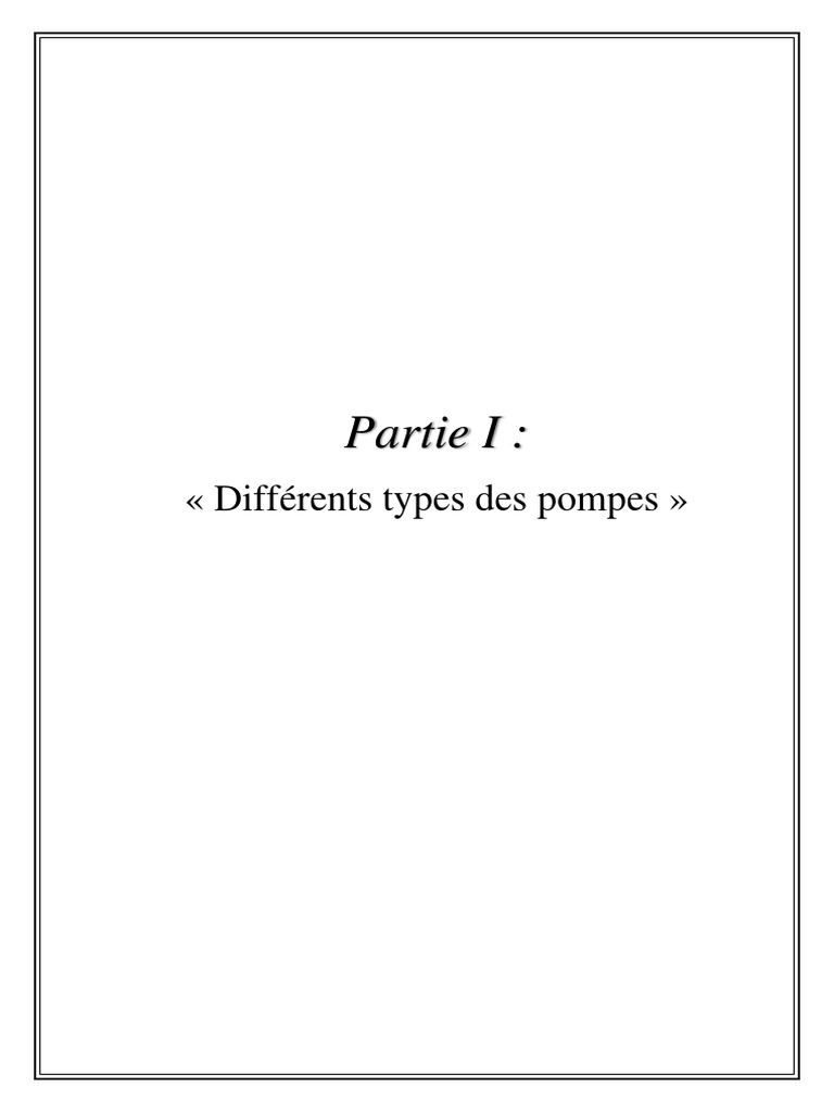 Guide des Types de Pompes | PDF | Pompe | Piston