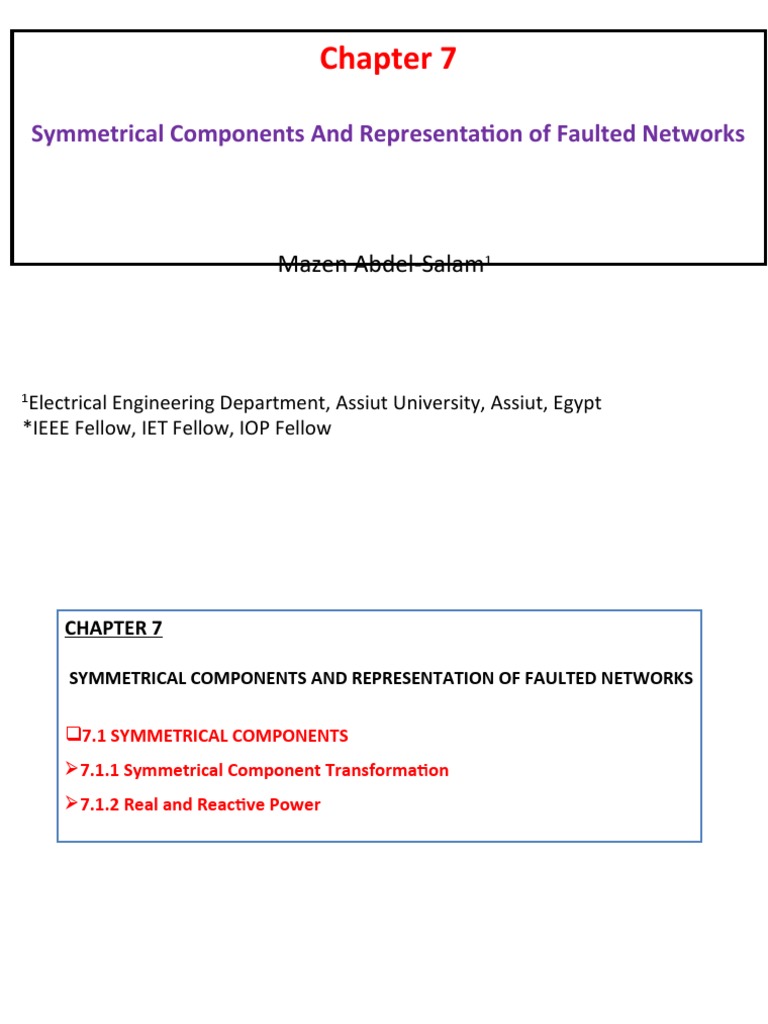 Symmetrical Components | PDF