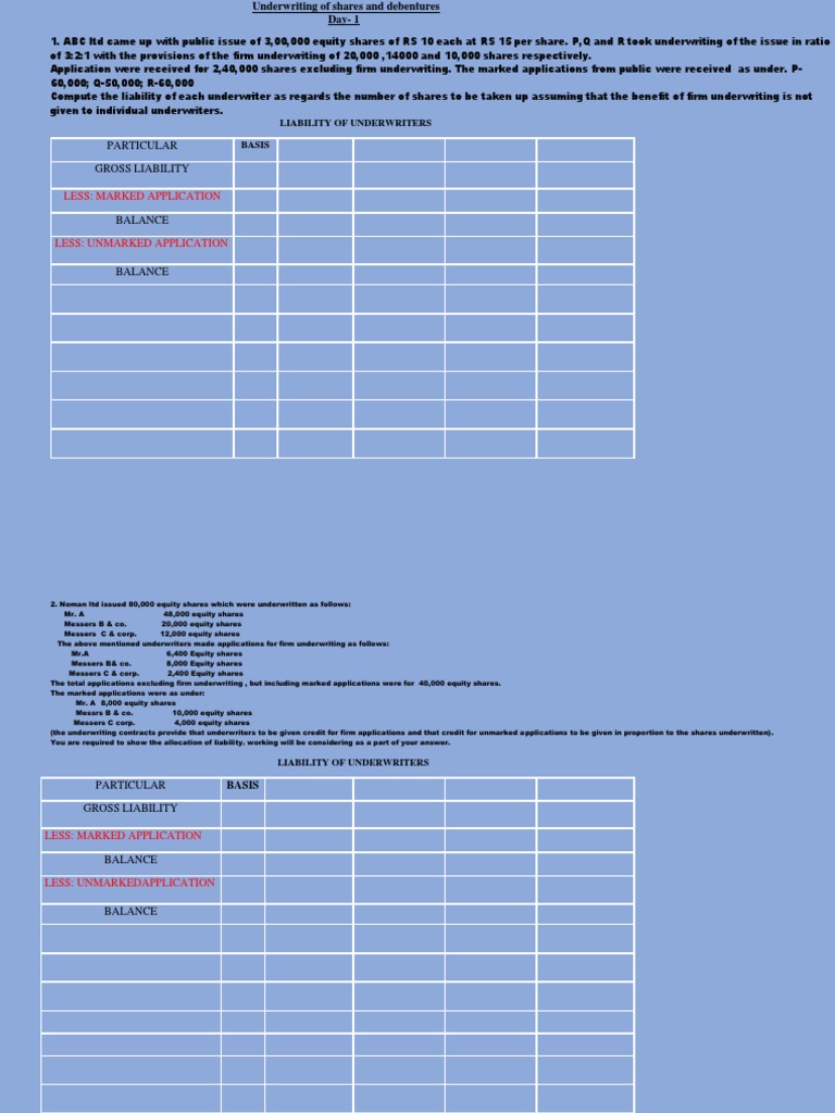 Underwriters of Shares Lec No 1 | PDF | Equity (Finance) | Underwriting
