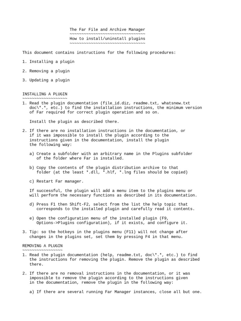 Plugins Install | PDF | Computer File | Operating System Technology