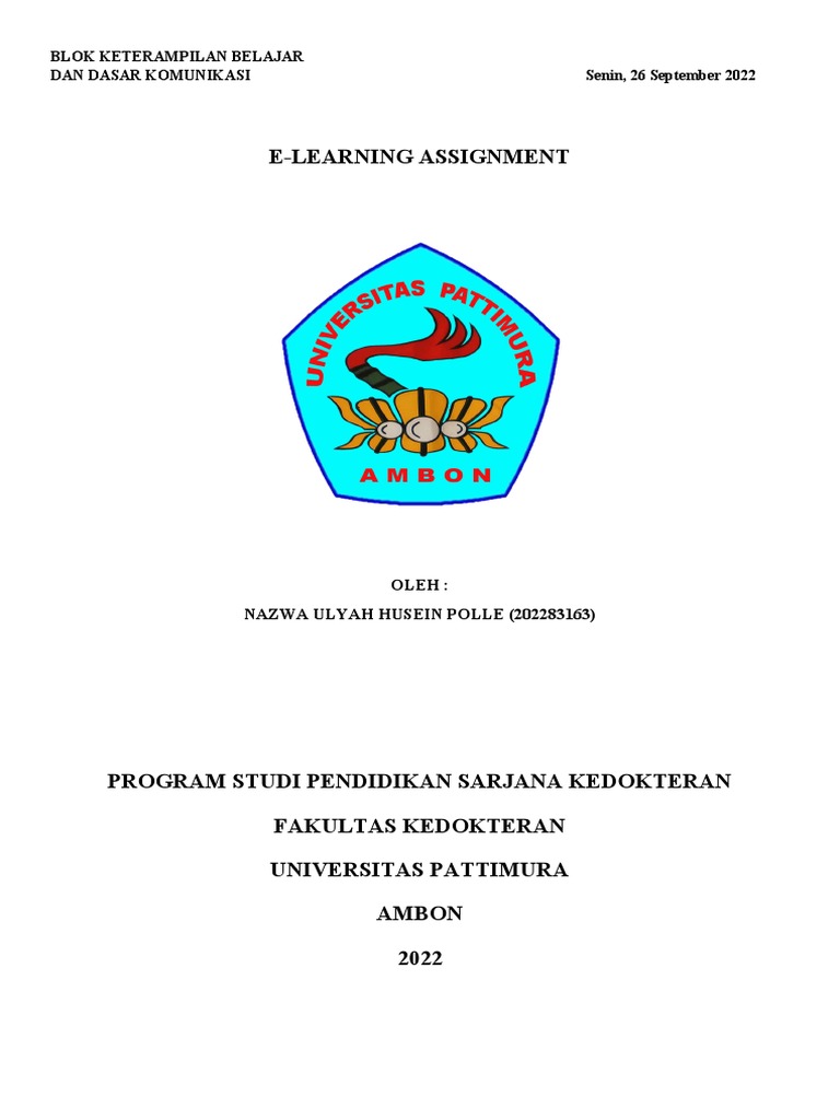 E Learning Assignment 1 Pdf