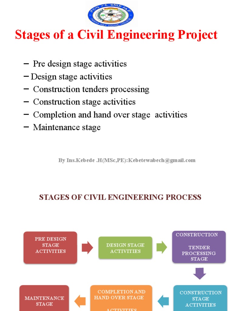 Stages of A Civil Engineering Project | PDF | Personal Protective ...