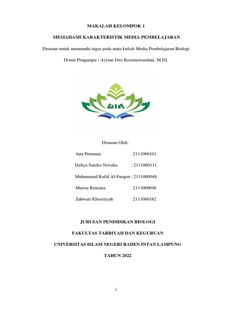 Makalah Media Pembelajaran Biologi Kel.1 | PDF