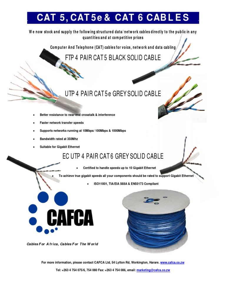 Cat 5e & 6 Flier 2014 | PDF