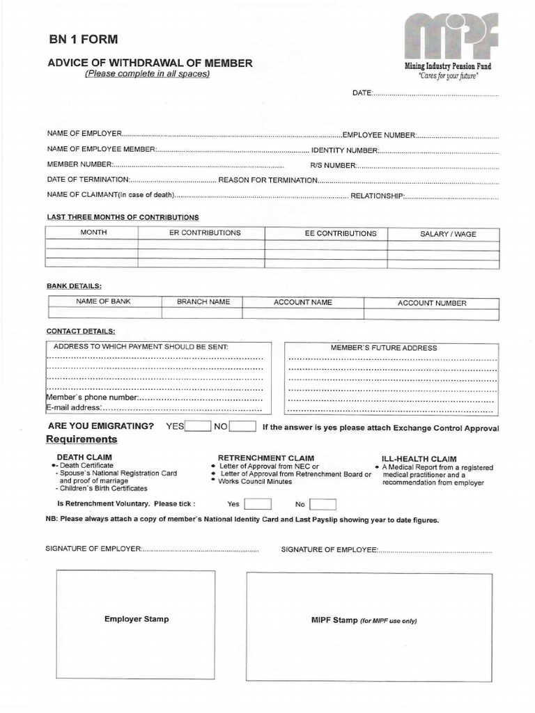 BN1-ADVICE-OF-WITHDRAWAL-FORM | PDF
