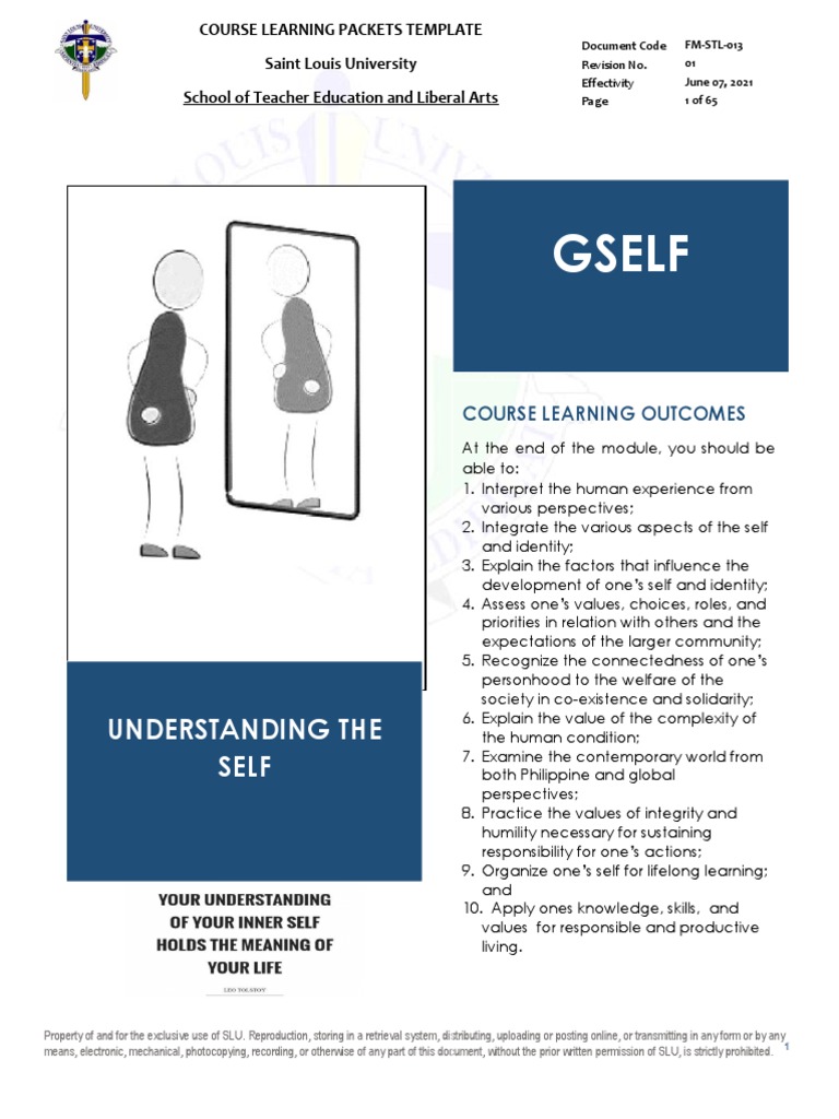 Gself: Understanding The Self | PDF | Id | Experience