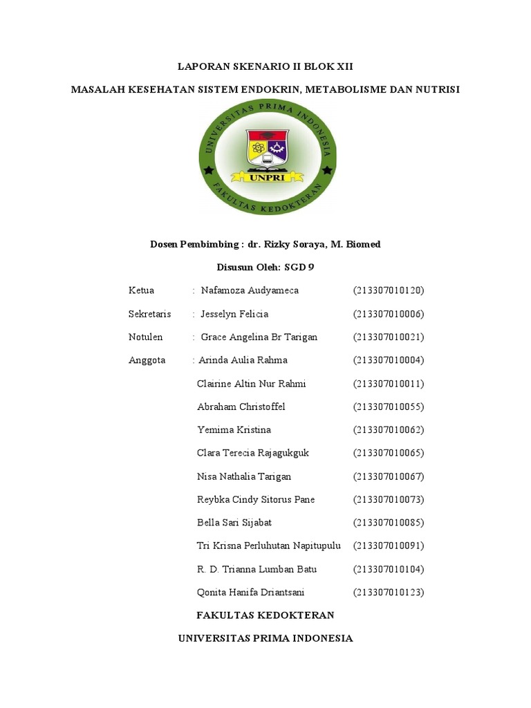 Laporan Skenario Ii Blok Xii | PDF