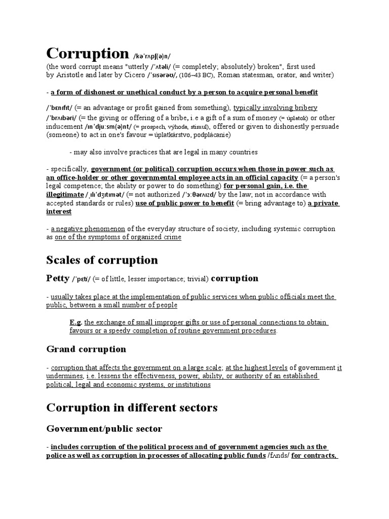 11 Corruption, Bribery, Nepotism | PDF | Corruption | Political Corruption 11 Corruption, Bribery, Nepotism | PDF | Corruption | Political Corruption