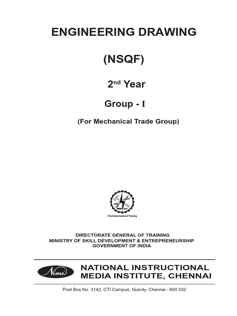 Engineering Drawing (NSQF) : 2 Year | PDF | Perpendicular | Ellipse