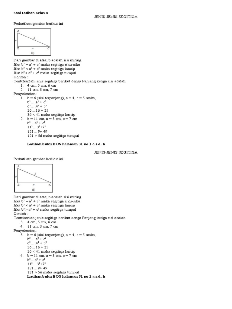 JENIS Segitiga | PDF