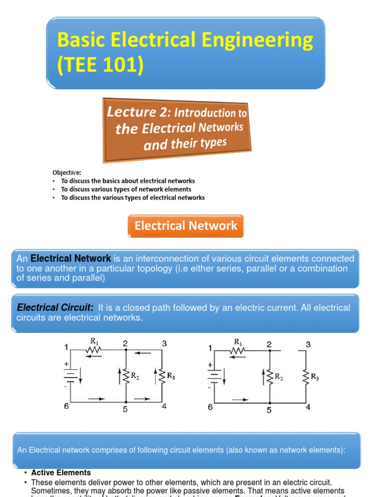 Electrical Networks, Network Elements | PDF | Electrical Network | Passivity (Engineering)