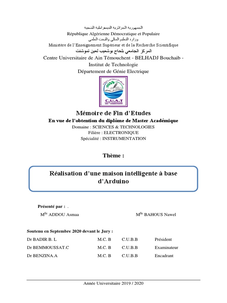 Mémoire de Fin D'etudes | PDF