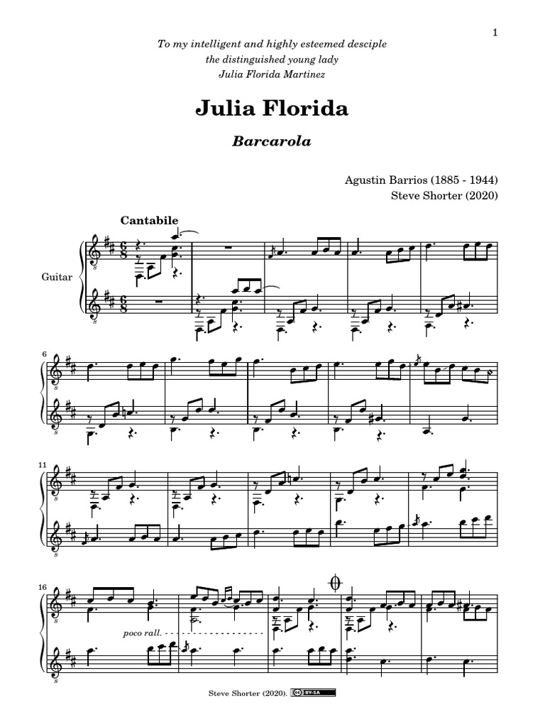 Julia Florida for Guitar | PDF