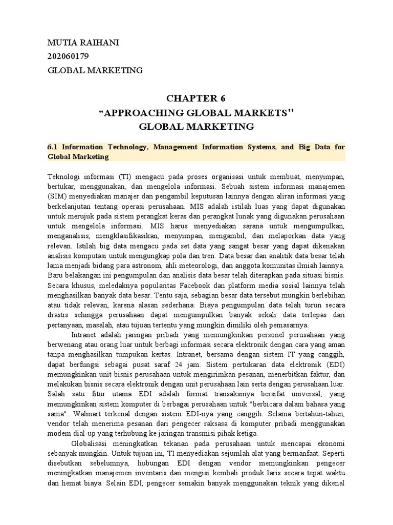 22 - Mutia Raihani - 202060179 - Tugas Resume Chapter 6 | PDF