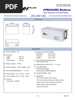 Battery UP Range-Data Sheet | PDF | Rechargeable Battery | Redox