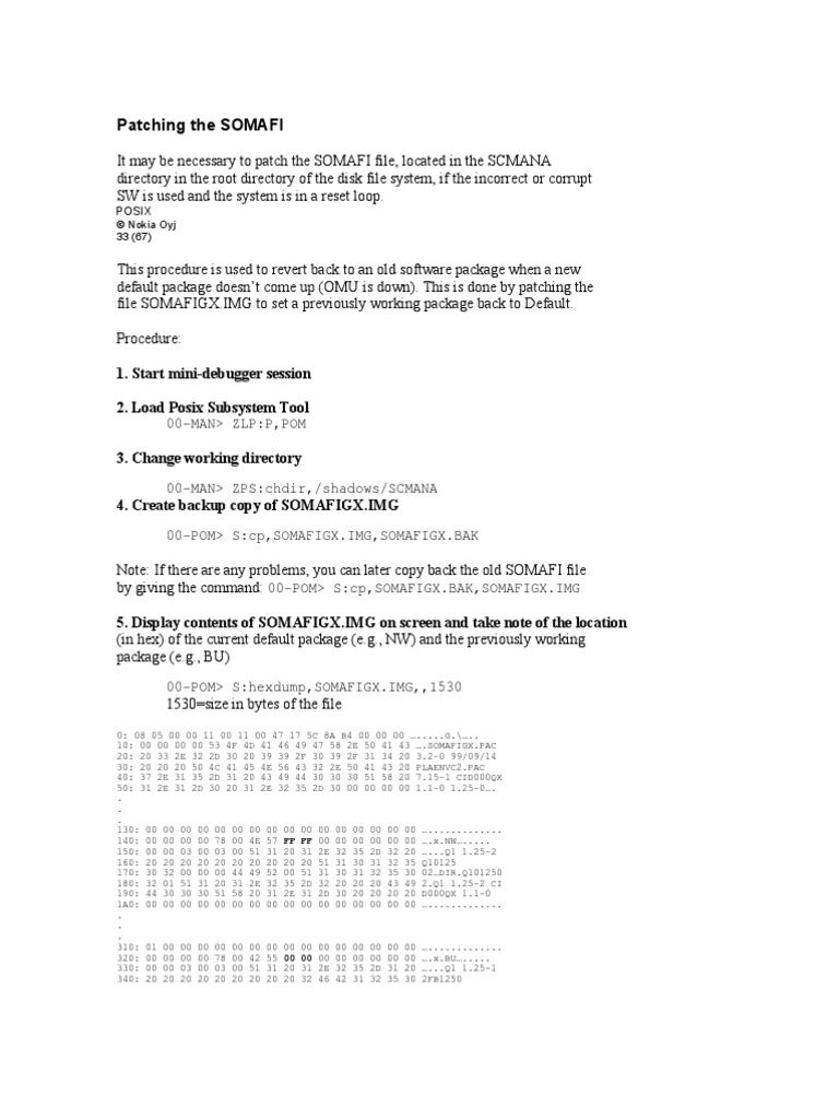 Patching SOMAFI | PDF | Utility Software | Computer File