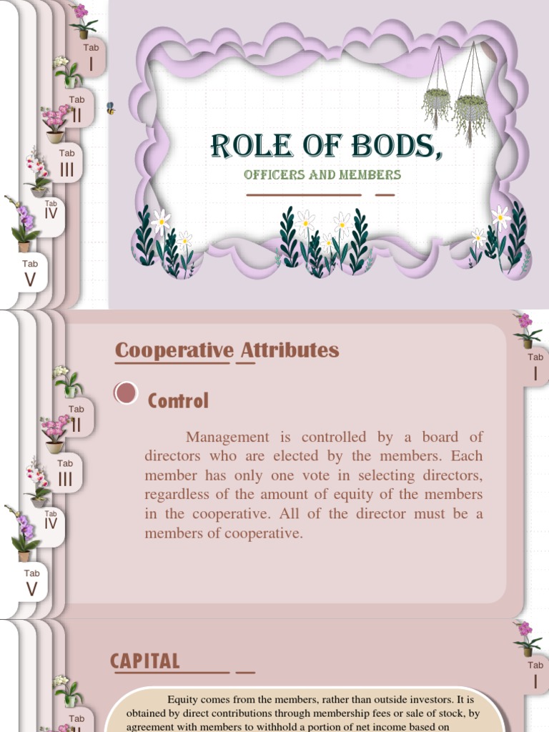 Cooperative Management Structure Overview | PDF | Equity (Finance ...
