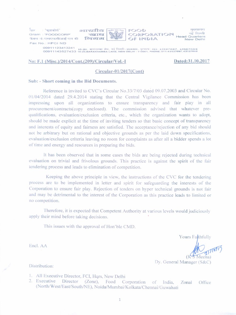 Circular Cont 31.10.2017 | PDF