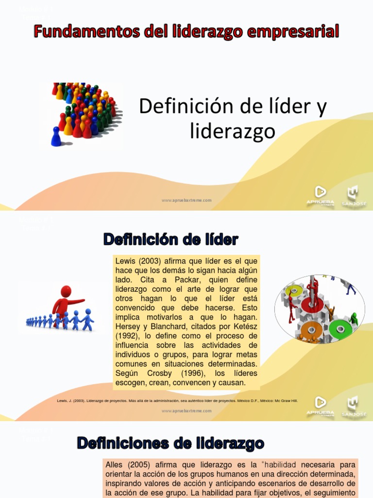 Tema 1. Definición de Líder y Liderazgo | PDF | Liderazgo | México