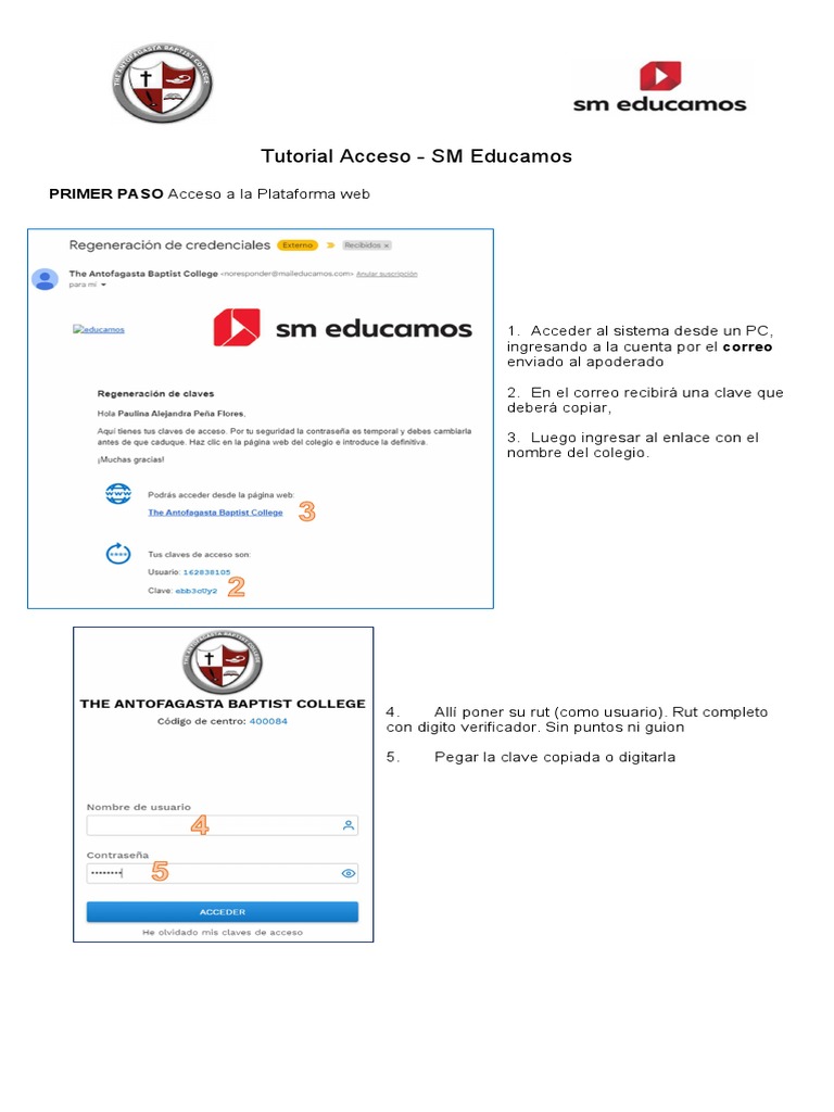 Tutorial SM Educamos Apoderados | PDF