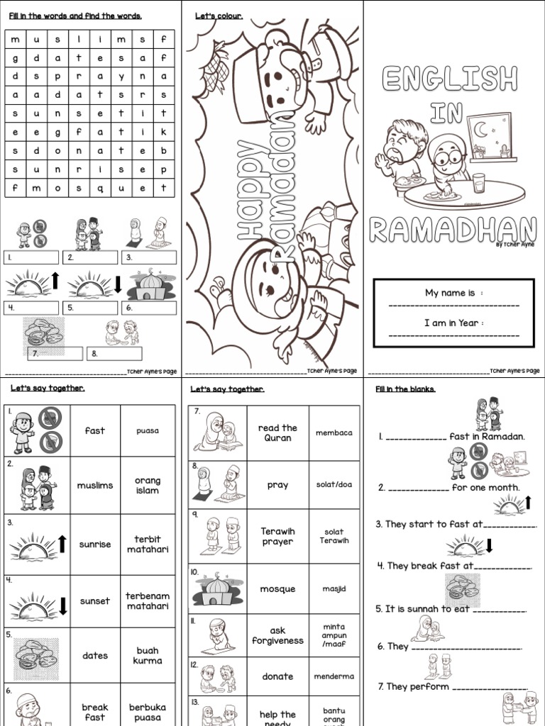 Ramadan Englishpamphlet Level 1 Pdf Mosque Islamic Fundamentalism