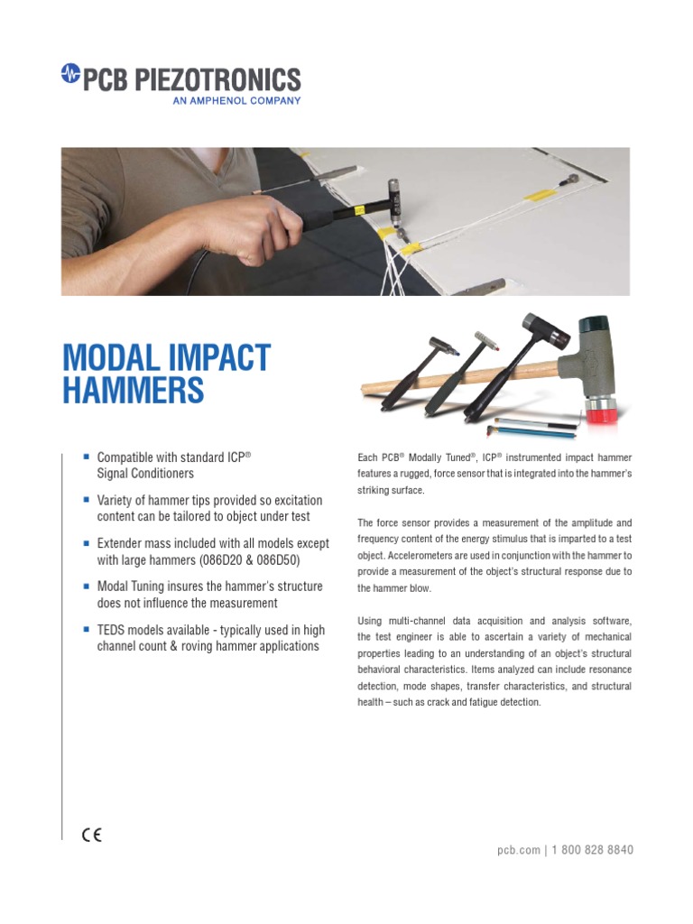Modal Impact Hammers: Iecex | PDF | Accelerometer | Computer Engineering