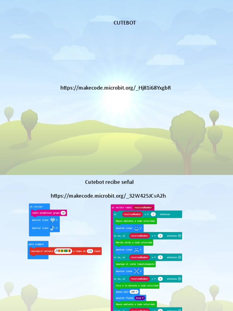 Cutebot Micro:bit Projects | PDF