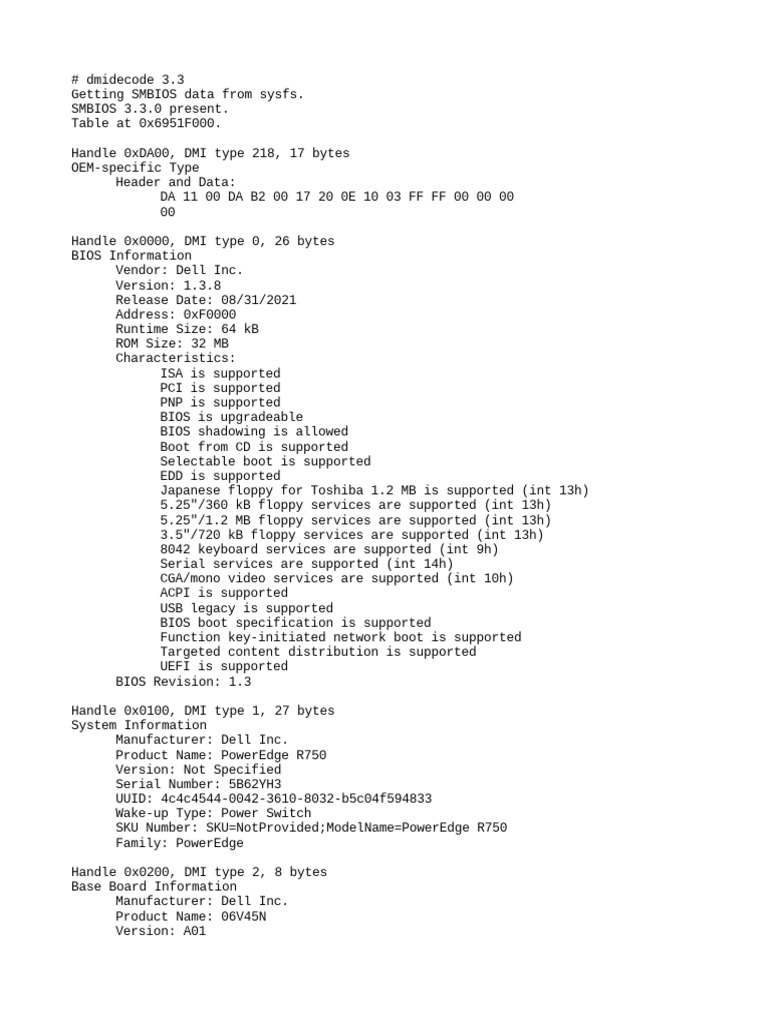 Dmidecode | PDF | Computer Memory | Cpu Cache