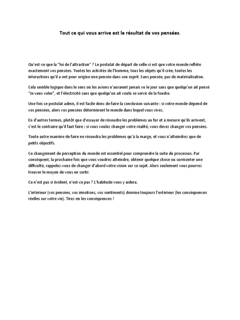 La Maîtrise de Soi | PDF | Conscience | Émotions
