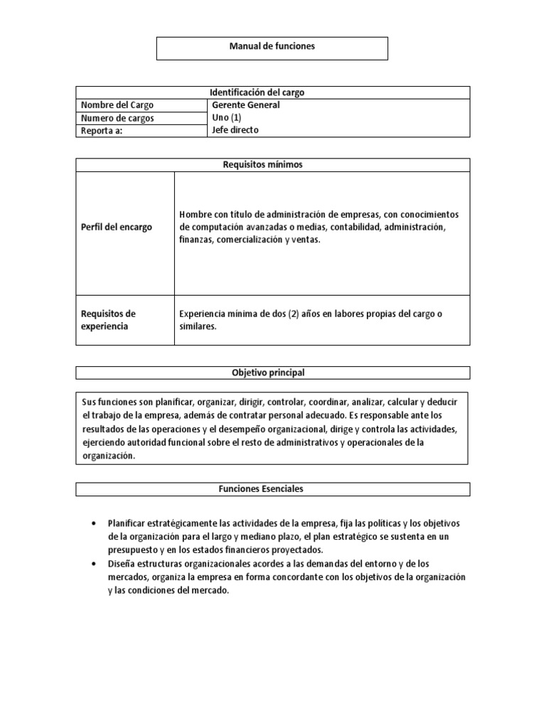 Manual de funciones | PDF