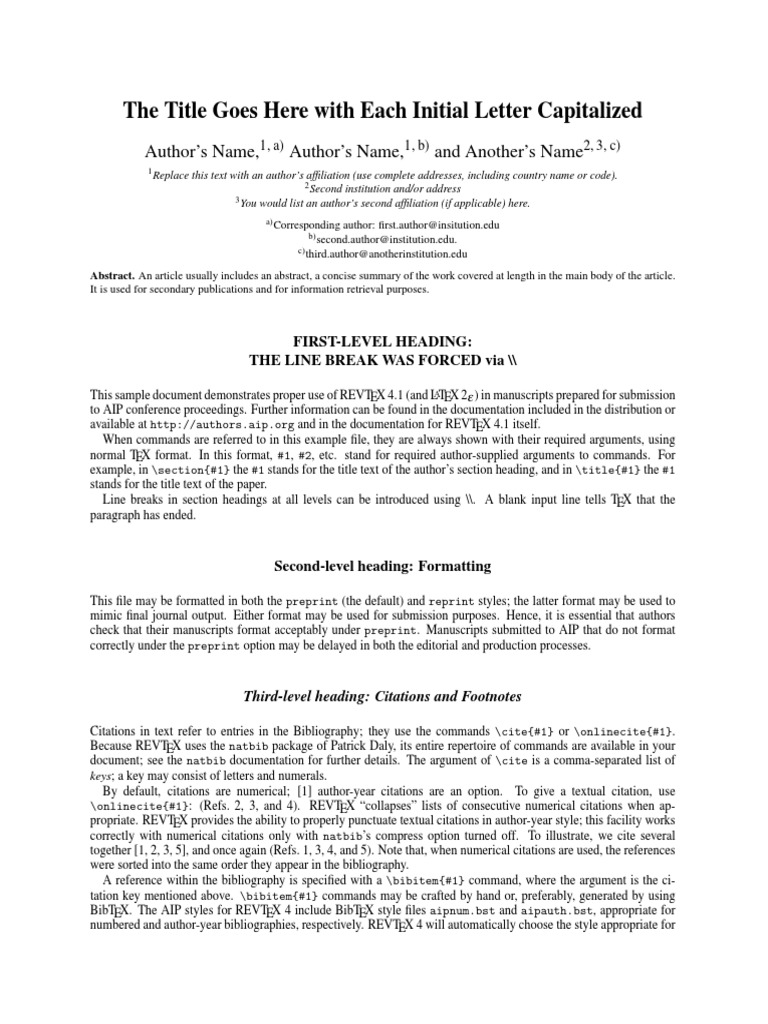 Aip Conference Proceedings | PDF | Citation | Te X