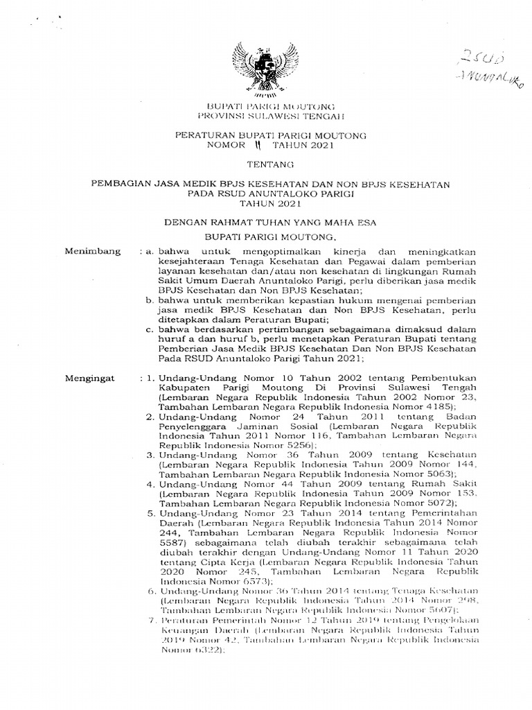 Perbup No 11 THN 2021 | PDF Perbup No 11 THN 2021 | PDF