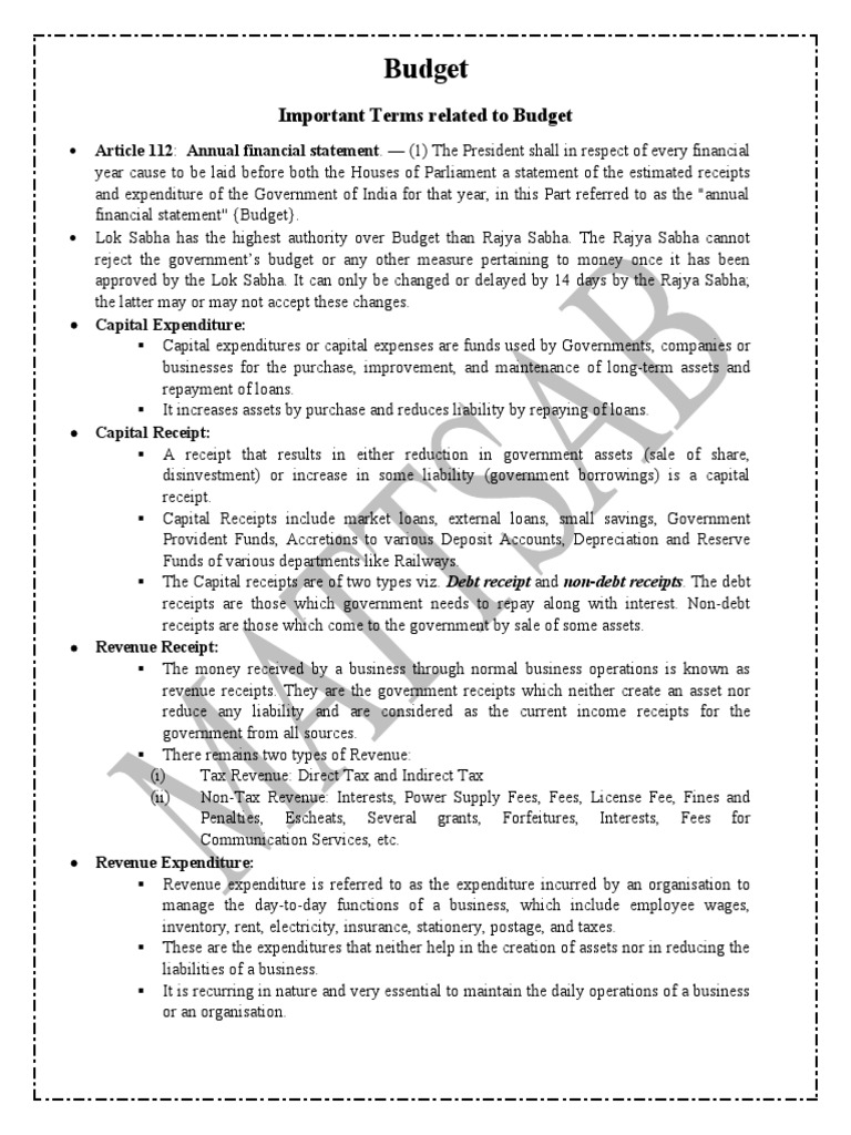 Budget | PDF | Government Budget Balance | Budget