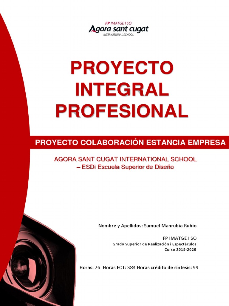 Projecte Integral Samuel Manrubia | PDF | Diseño | Educación más alta