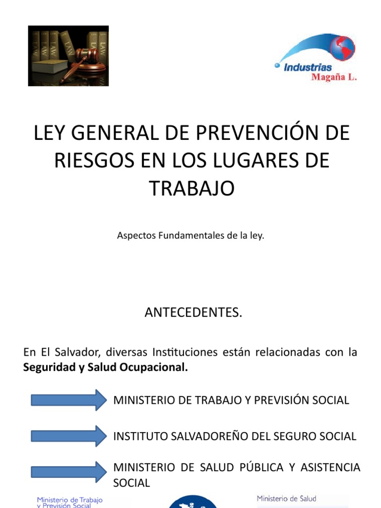Ley General de Prevención de Riesgos en Los Lugares de Trabajo | PDF