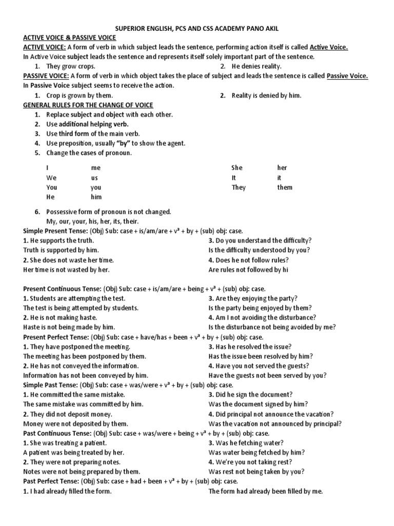 English Grammar for PCS/CSS Prep | PDF | Verb | Grammar