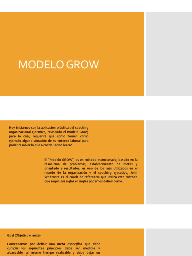 Modelo Grow | PDF | Cognición