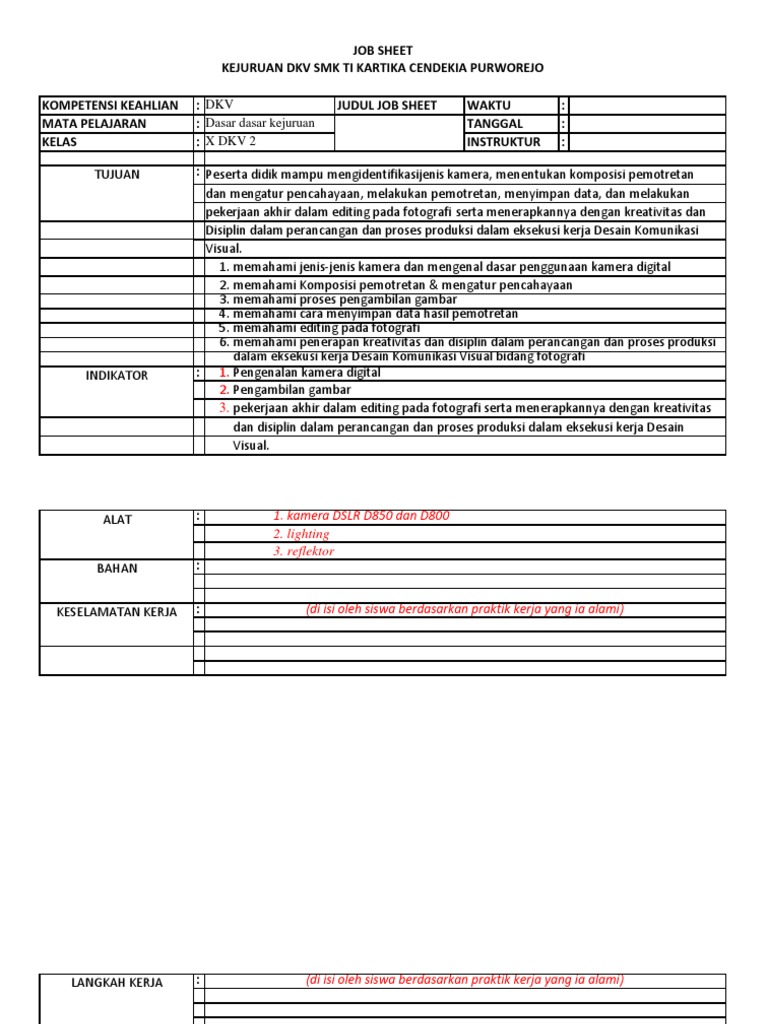 JOBSHEET | PDF | Seni