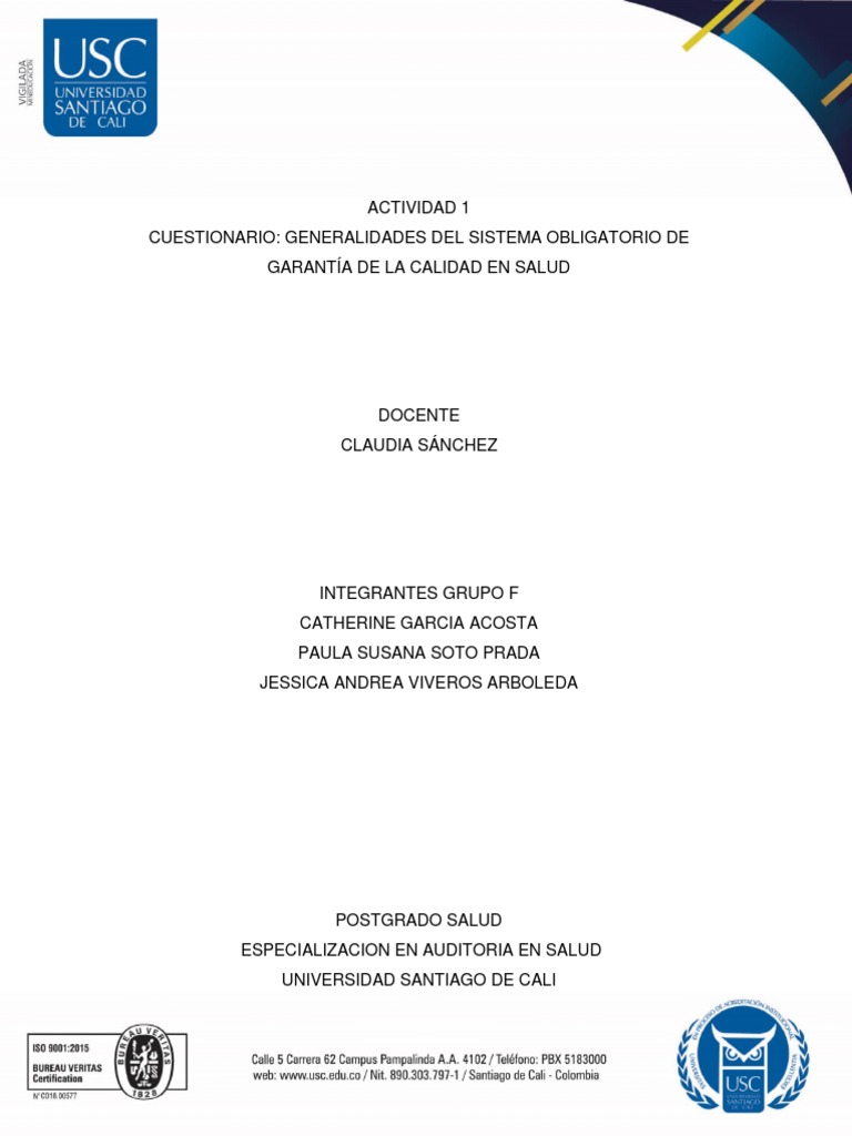 Actividad 1 Modulo 2 Grupo F Pdf Auditoría