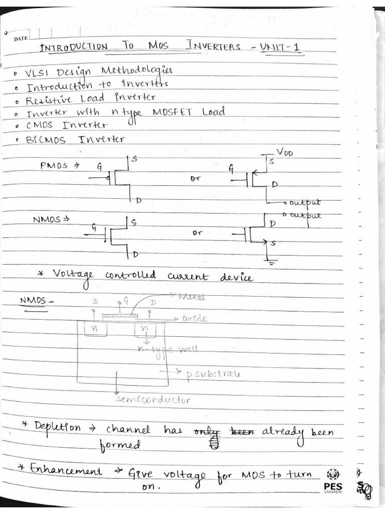 VLSI Unit 1 Notes | PDF