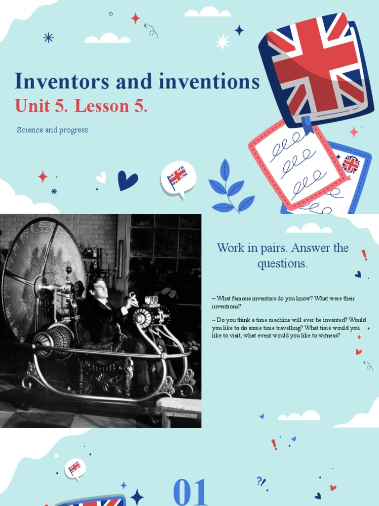 Inventors and Inventions: Unit 5. Lesson 5 | PDF | Leonardo Da Vinci ...