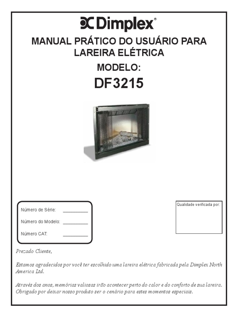 Df32plus DIMPLEX | PDF | Lâmpada incandescente | Controle remoto