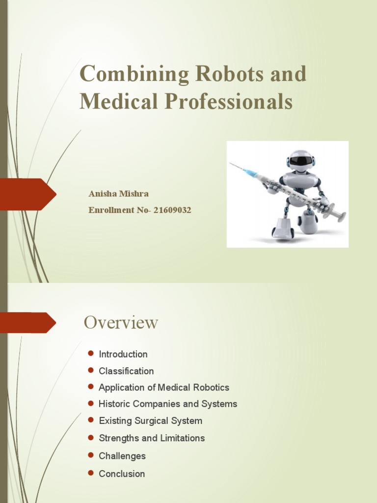 Medical Robotics | PDF | Surgery | Medical Procedures