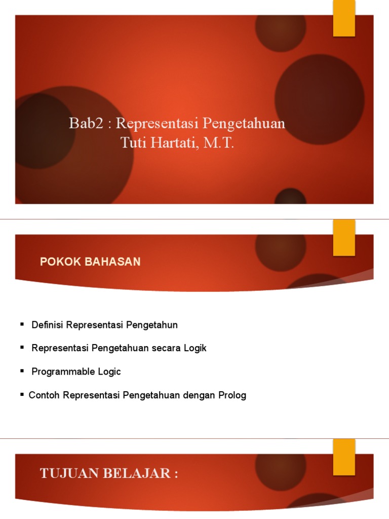 Representasi Pengetahuan - Tuti | PDF