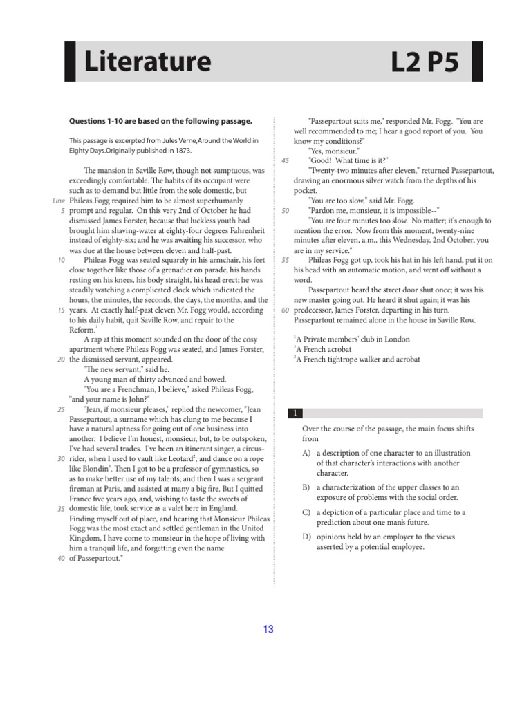 Est Mock Test 1 Reading | PDF