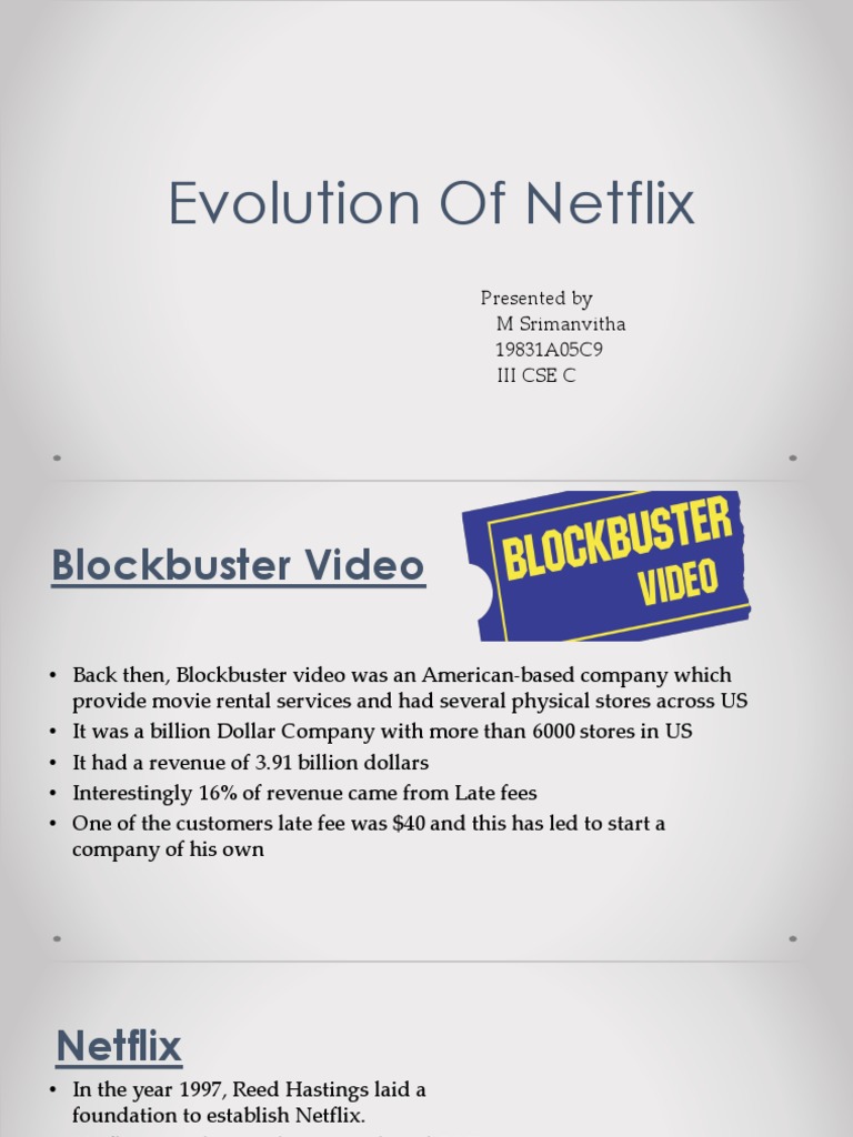 Evolution of Netflix | PDF | Netflix | Subscription Business Model