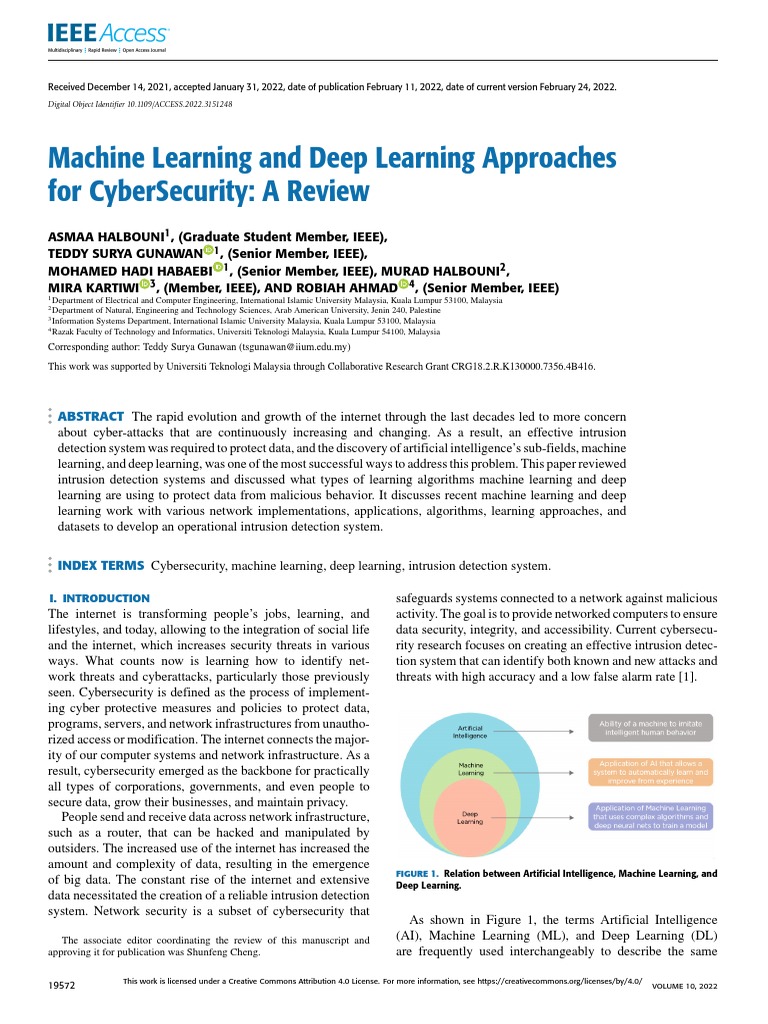 Machine Learning in Cybersecurity Review | PDF | Machine Learning ...