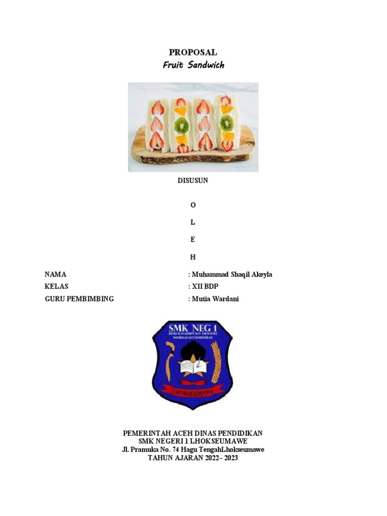 PROPOSAL Sakil | PDF | Karier & Perkembangan | Bisnis