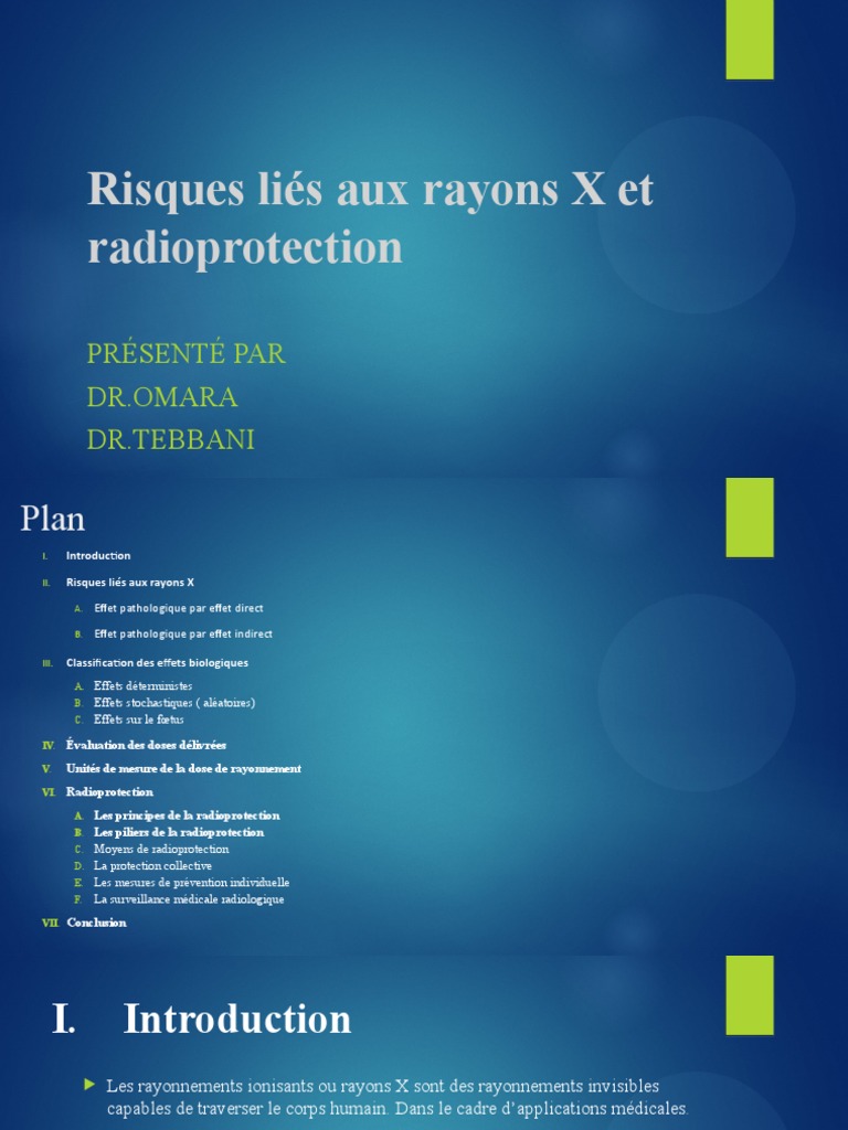 Risques Liés Aux Rayons X Et Radioprotection | PDF | Radioprotection | ADN